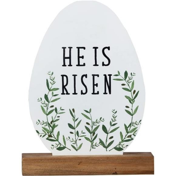 Accents | He Is Risen Easter Decorations Farmhouse Decor Easter Eggs ...